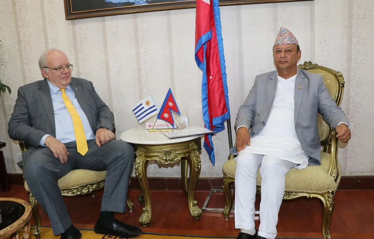 Energy Minister Khadka, Non-resident Ambassador of Uruguay, Guani, meet ...