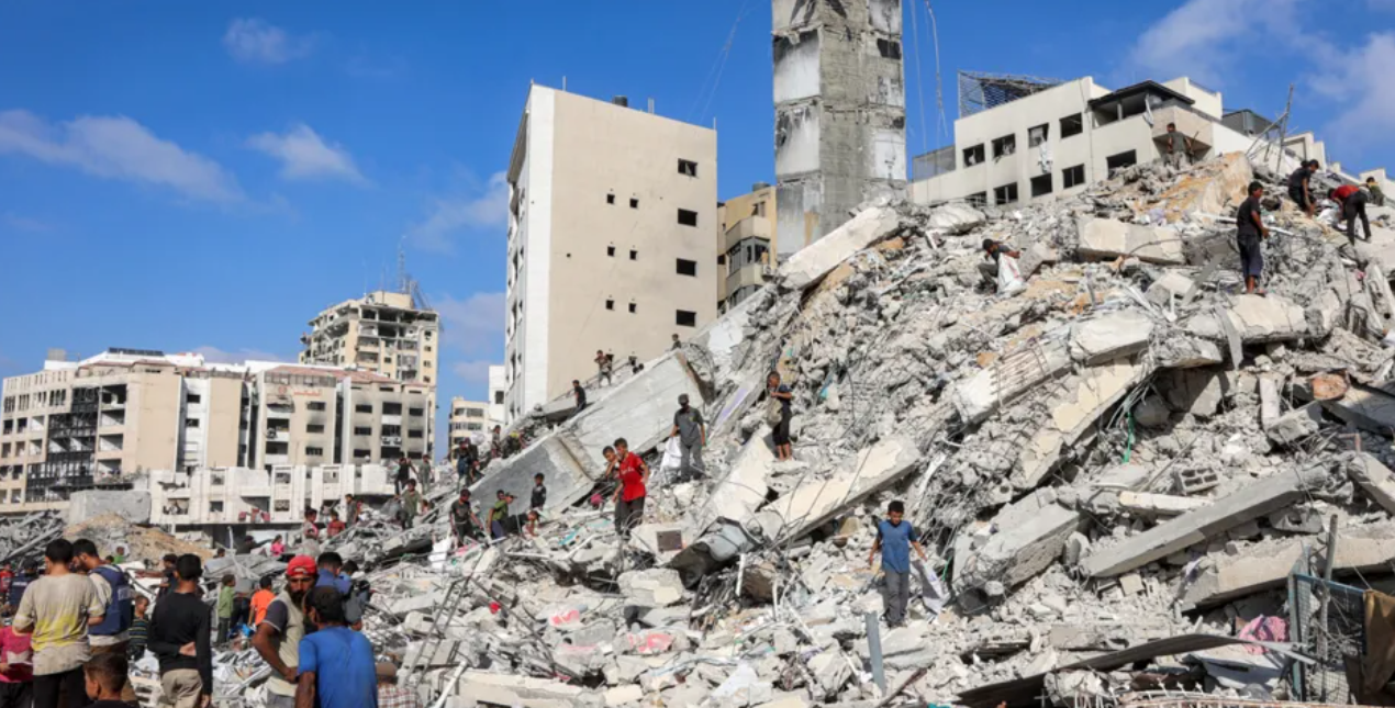 Israel destroys second high-rise as assault on Gaza City intensifies ...